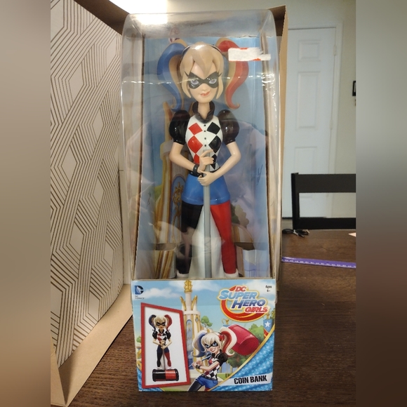 DC Comics | Other | Dc Super Hero Girls Harley Quinn Coin Bank | Poshmark